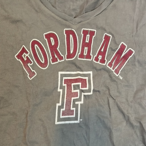 blue eighty four | Tops | Nwt Fordham Tee Shirt Fitted Size Small Grey ...